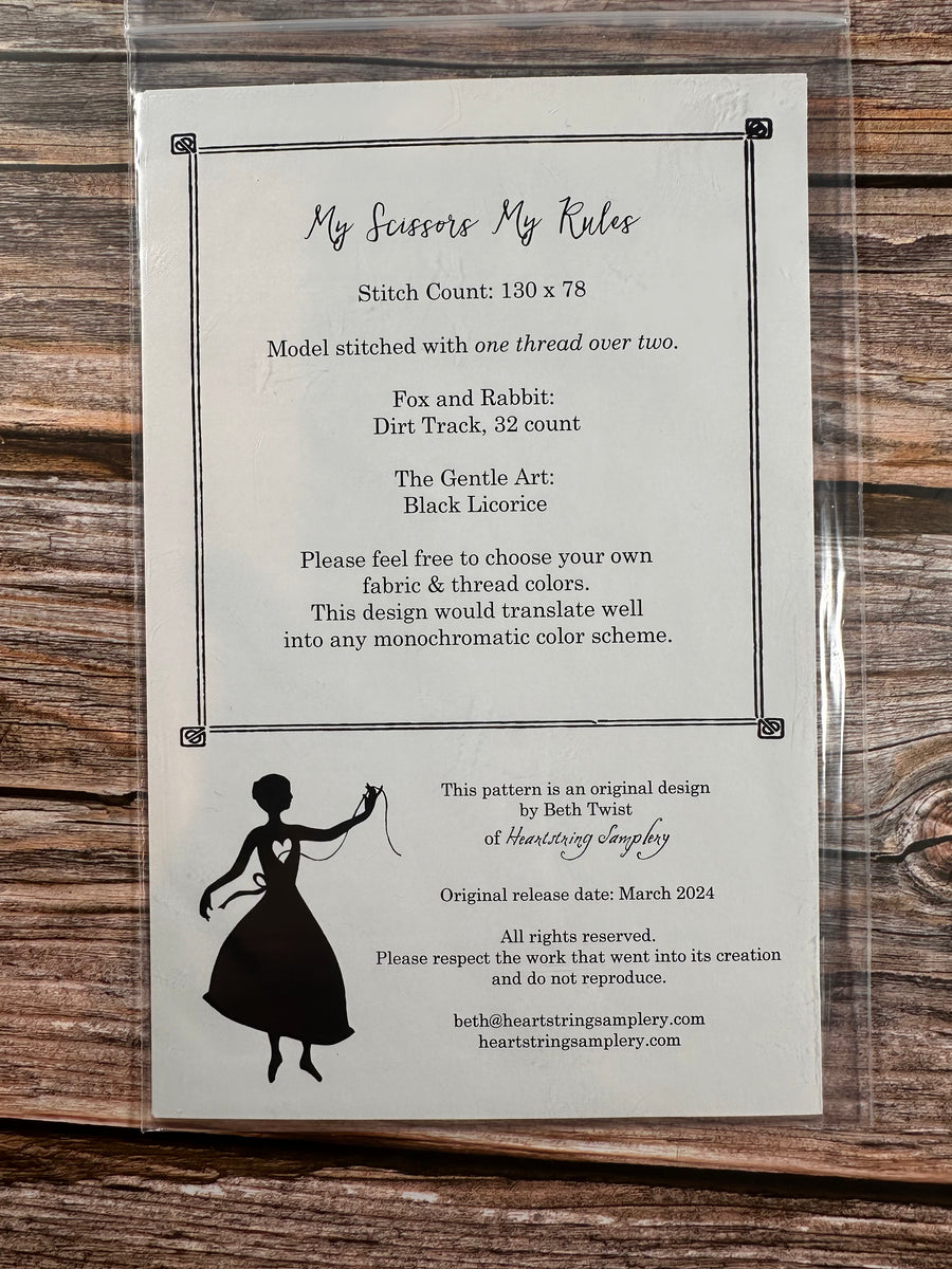 My Scissors My Rules | Heartstring Samplery – Pumpkin Creek Primitives
