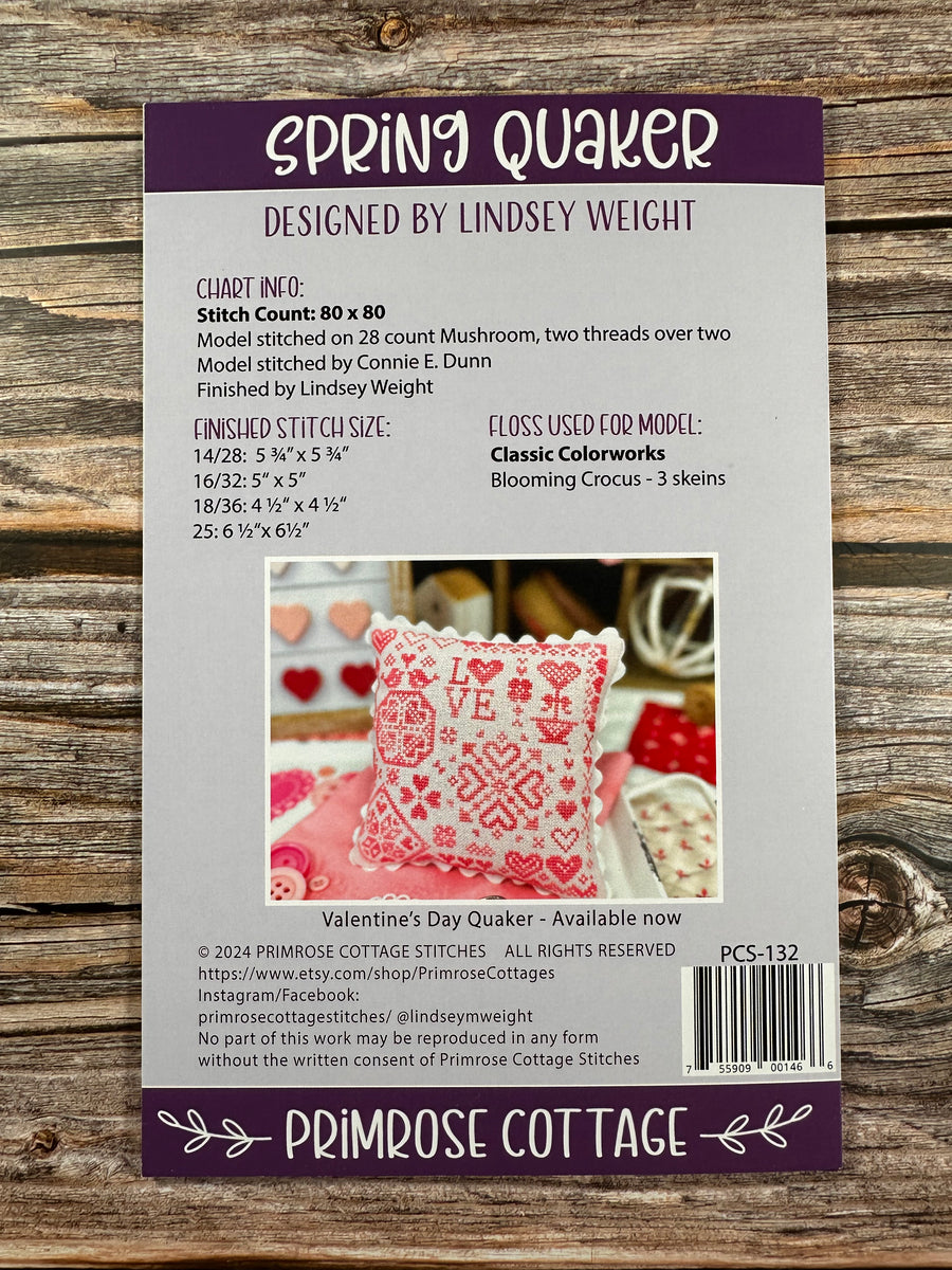 Spring Quaker | Primrose Cottage Stitches – Pumpkin Creek Primitives