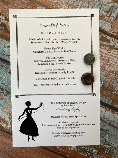 Cross Stitch Nation | Heartstring Samplery – Pumpkin Creek Primitives