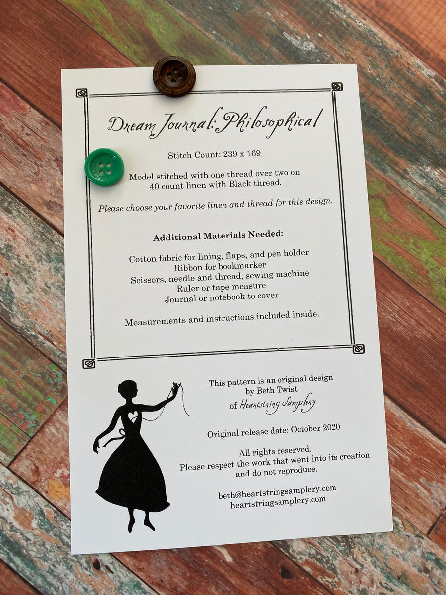 Dream Journal: Philosophical | Heartstring Samplery – Pumpkin Creek ...