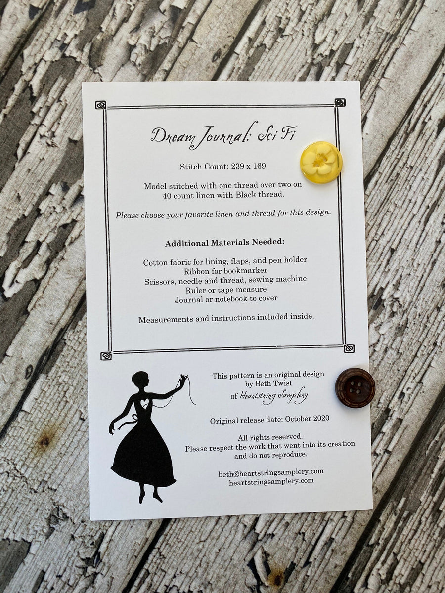 Dream Journal: Sci Fi | Heartstring Samplery – Pumpkin Creek Primitives