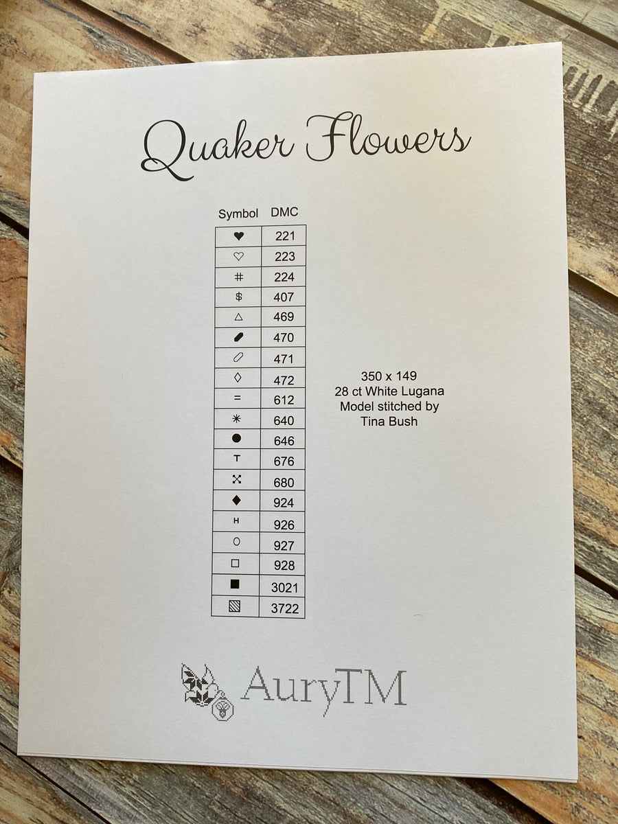 Quaker Flowers | AuryTM – Pumpkin Creek Primitives