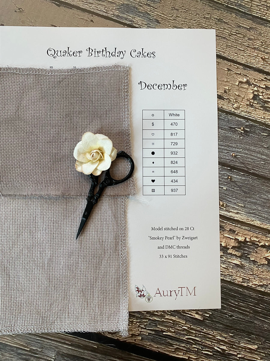December | Quaker Birthday Cakes Series – Pumpkin Creek Primitives