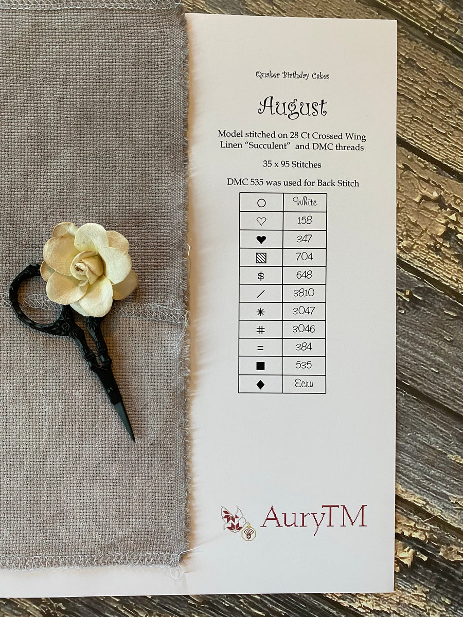 August | Quaker Birthday Cakes Series – Pumpkin Creek Primitives